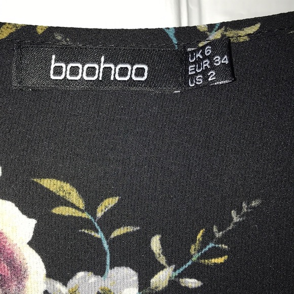 Boohoo | Tops | Boohoo Front Tie Body Suit Floral Design | Poshmark